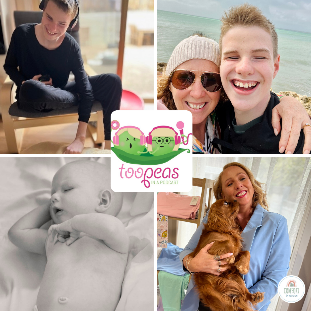 Kelly Chats with Too Peas Podcast – Comfort on the Spectrum